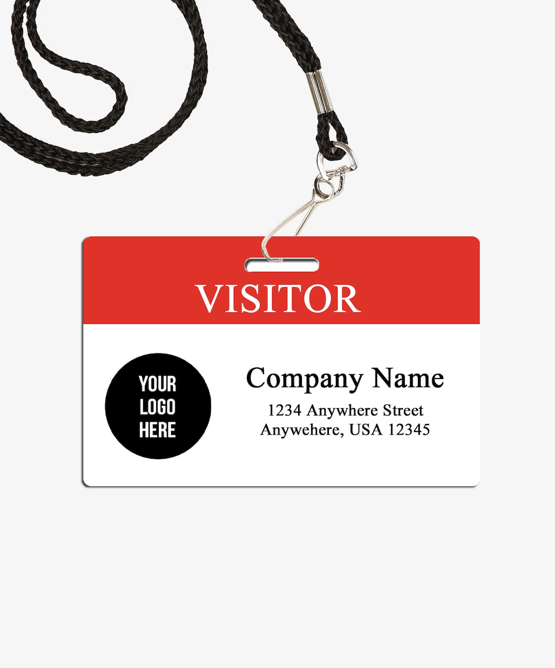 Visitor Badge - Office ID, Business Entry Pass, Guest ID Badge Office ...