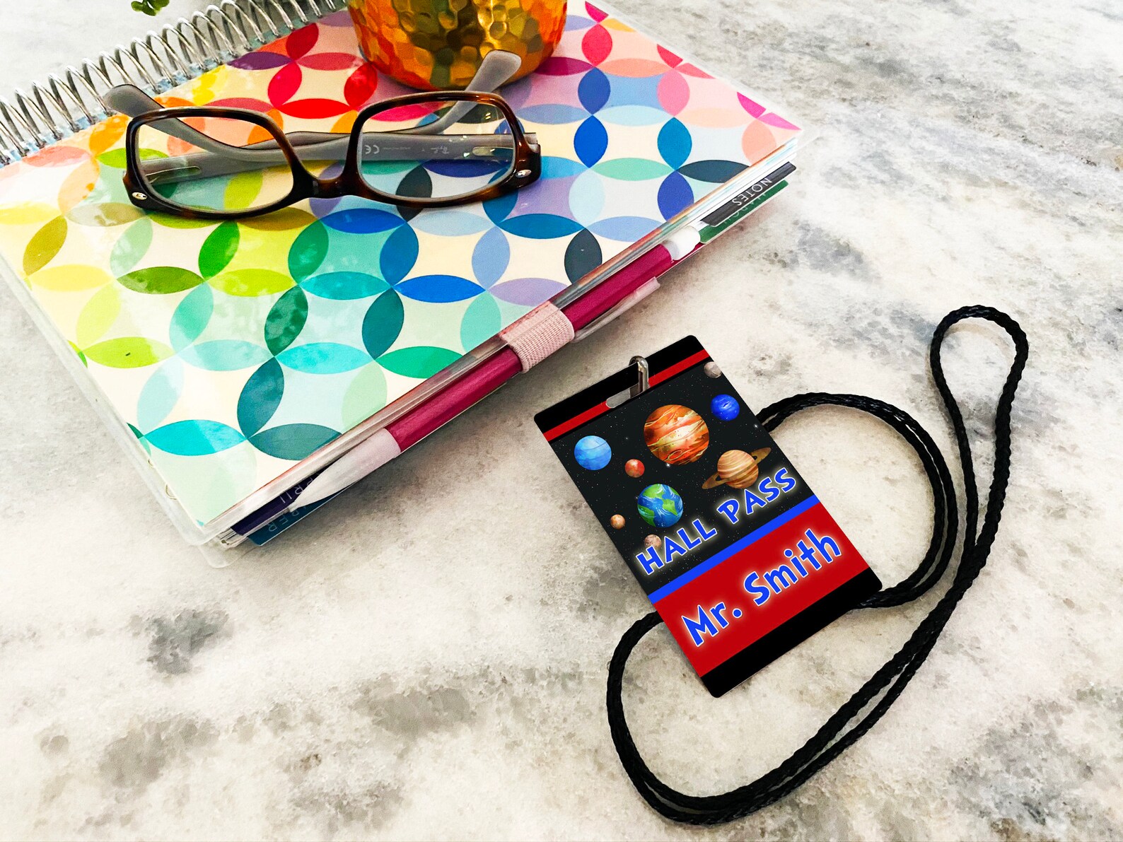 Planets Theme Classroom Hall Passes for Teachers | Etsy