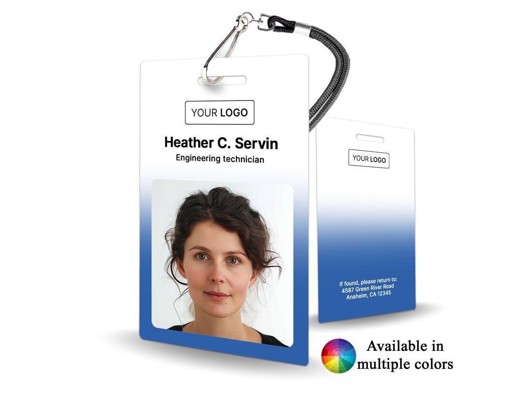 Personalized Employee ID Card - Corporate Staff Identification ...
