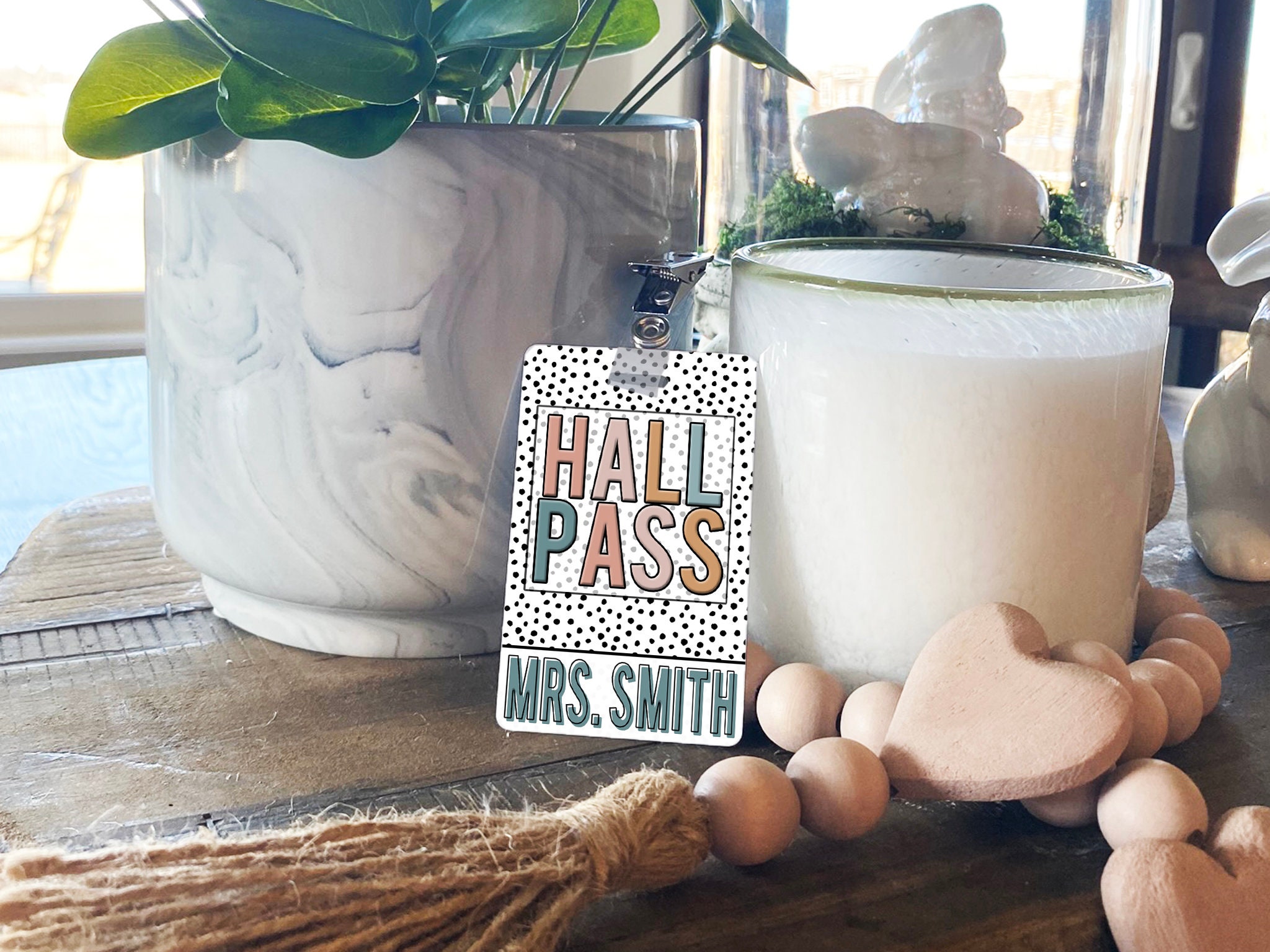Boho Vibes Theme Classroom Hall Passes for Teachers - Etsy
