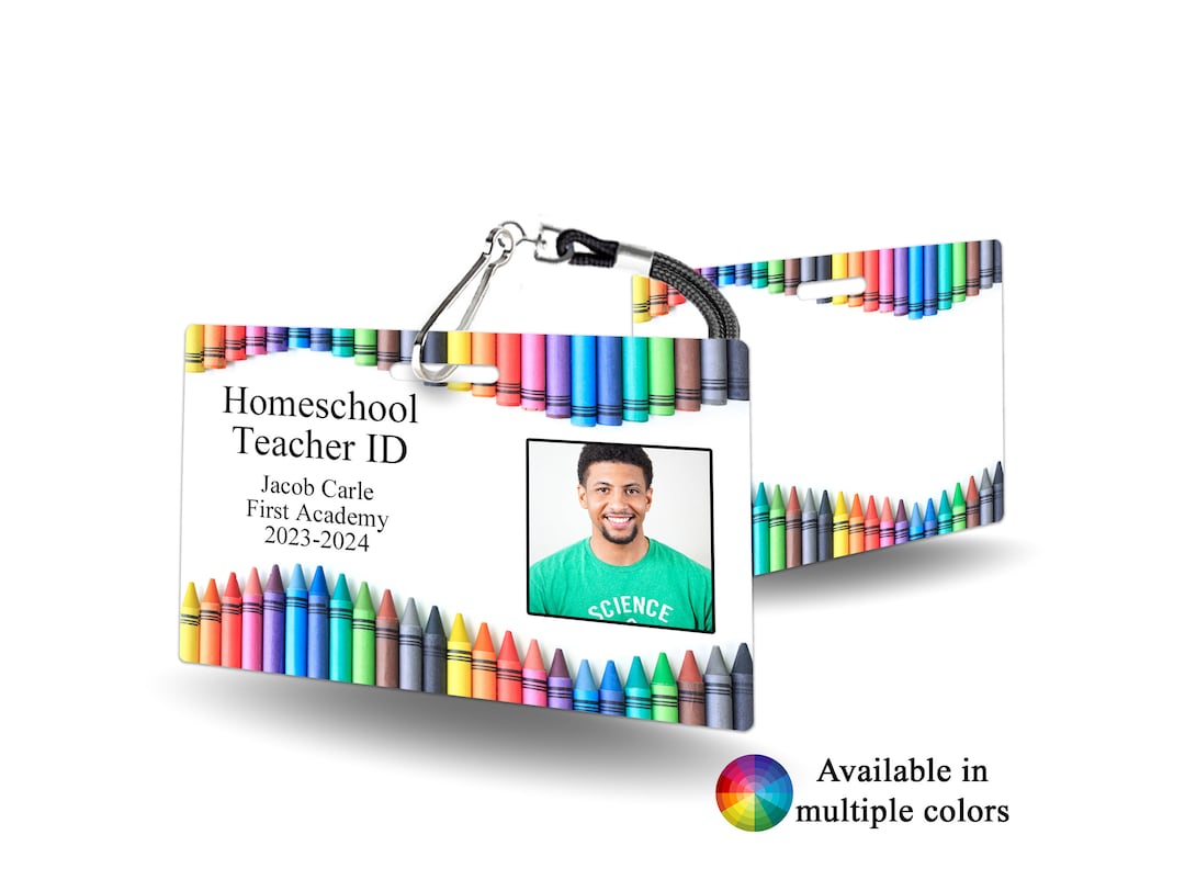Homeschool Teacher ID - Teacher ID, Homeschool Educator, Identification ...