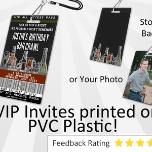 Bar Crawl Birthday Invitation PLASTIC Bar Crawl Birthday, Bar Crawl ...