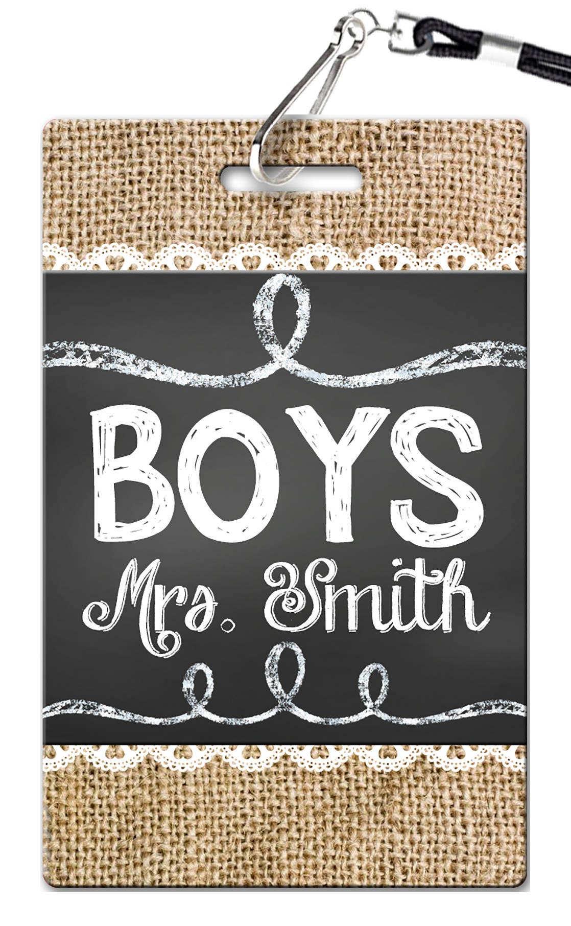 Burlap and Chalk Theme Classroom Hall Passes for Teachers - Etsy