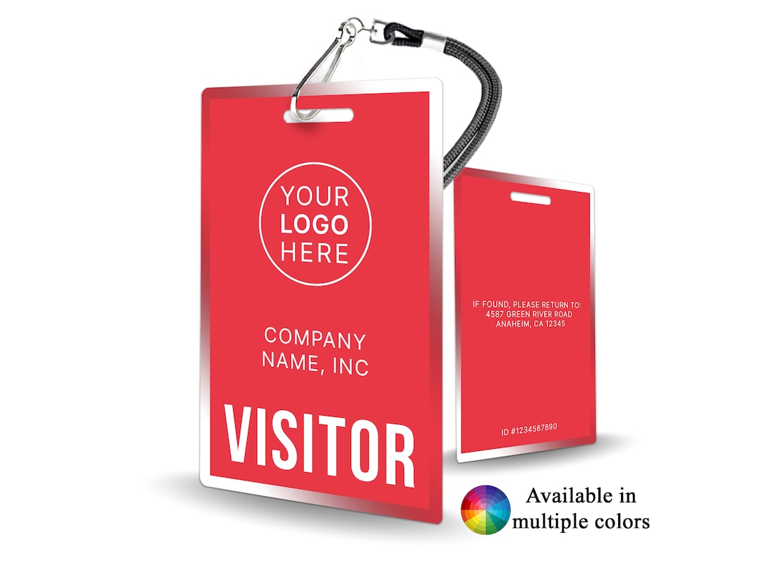 Corporate Event Access Pass - Personalized Visitor ID, Temporary Event ...