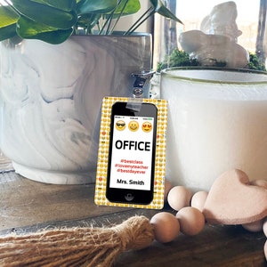 Emoji Theme Classroom Hall Passes for Teachers, Personalized, Set of 10 ...