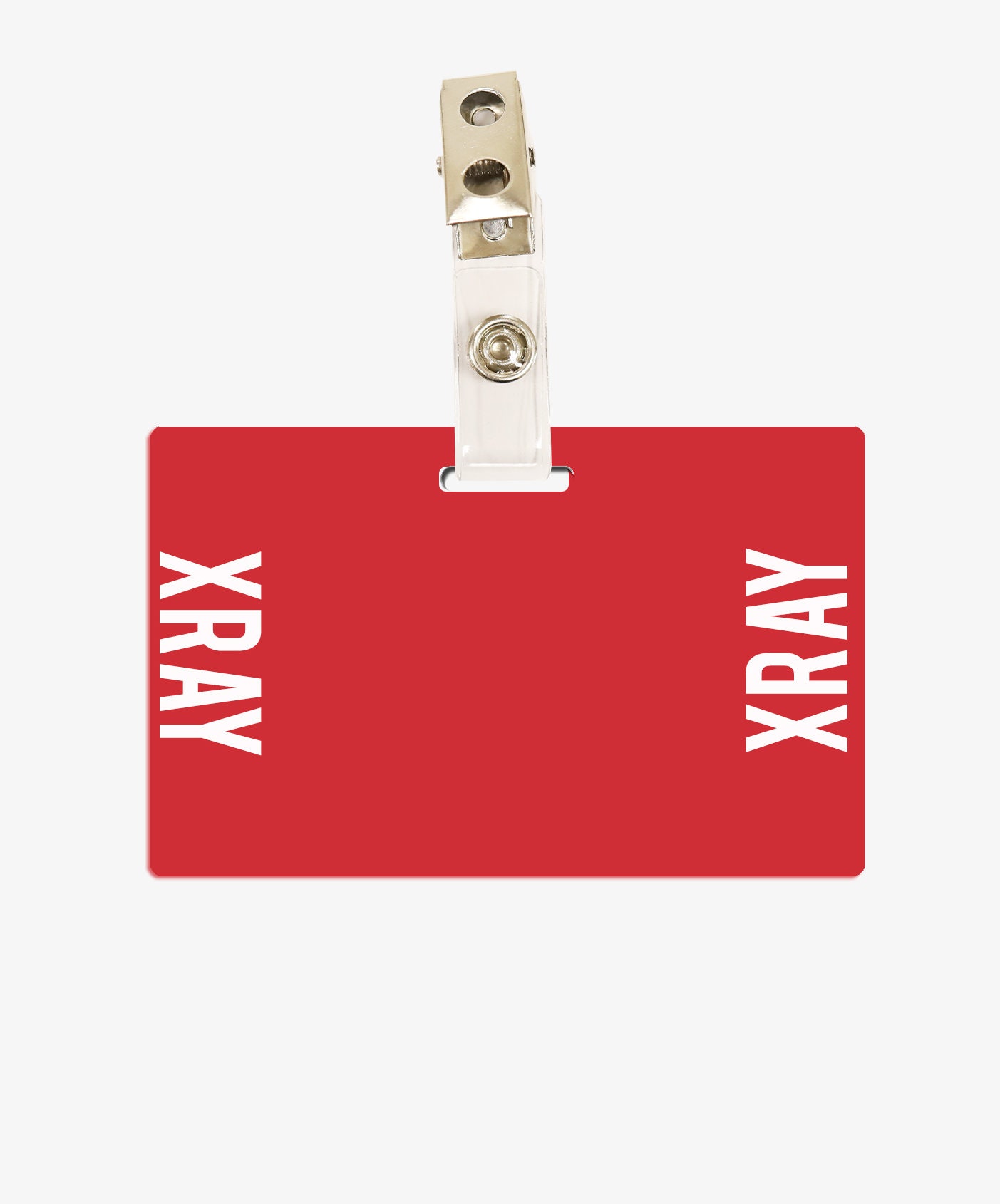 3inx2in Custom Horizontal Badge Buddy PLASTIC, for Vertical ID Cards ...