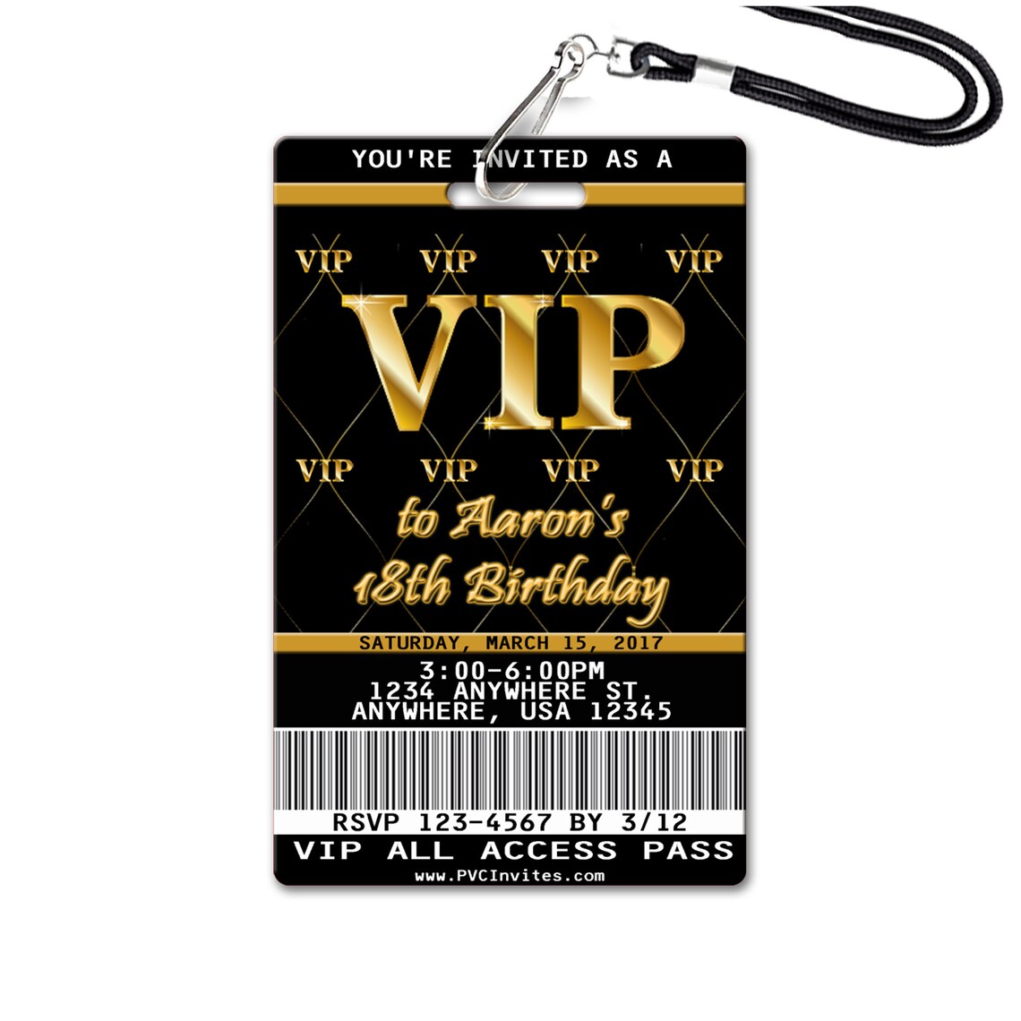 VIP Birthday Invitation PLASTIC VIP Birthday Vip Birthday - Etsy