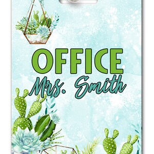 Succulent Terrarium Theme Classroom Hall Passes for Teachers ...