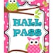Owl Theme Classroom Hall Passes for Teachers Personalized - Etsy