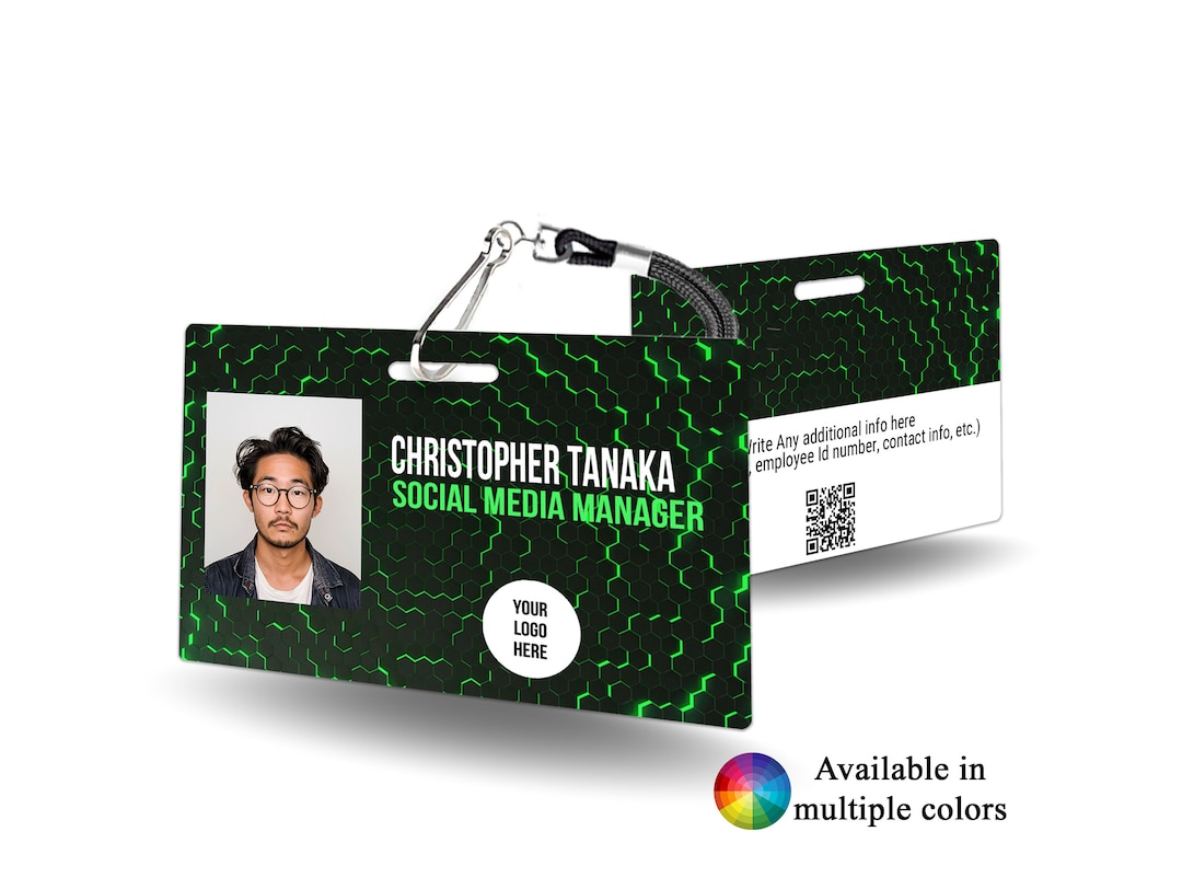 Techy Staff Badge ID - Staff Badge, Tech Design, Modern ID, Unique ...