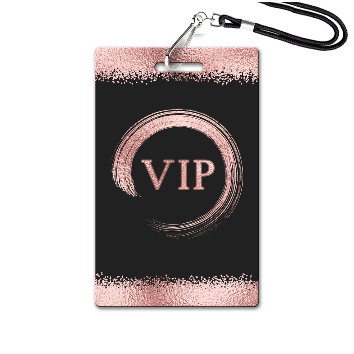 Rose Gold VIP Pass Birthday Invitation PLASTIC Rose Gold VIP Pass ...