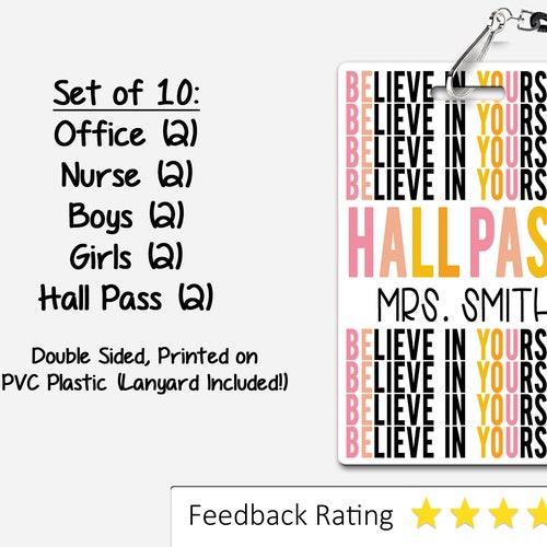 Tropical Getaway Theme Classroom Hall Passes for Teachers - Etsy