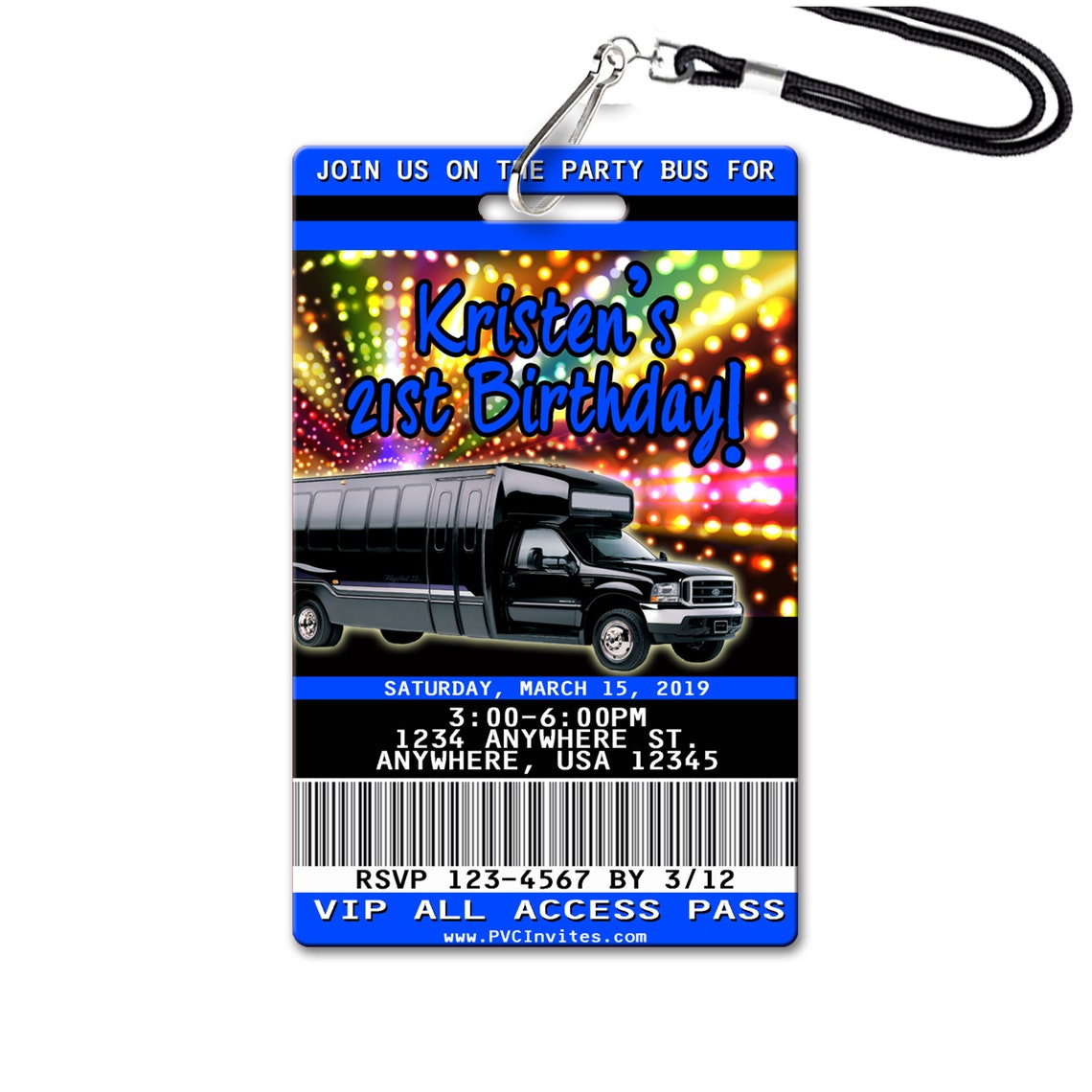 Party Bus Birthday Invitation PLASTIC Party Bus Birthday - Etsy