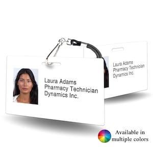 Office ID Badge - Photo ID, Customizable Badge, Employee Identification ...