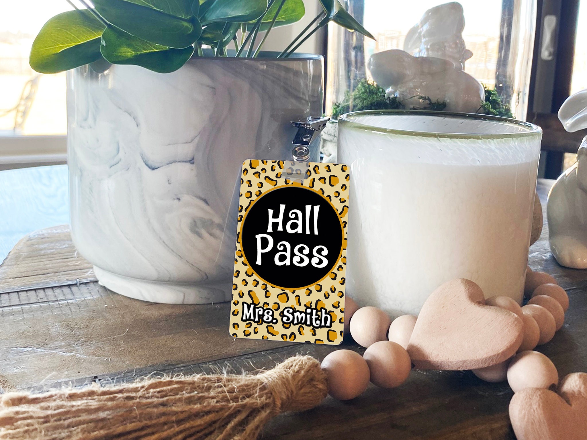 Leopard Theme Classroom Hall Passes for Teachers - Etsy