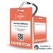 Custom Exhibitor Badge - Professional ID for Events - Etsy