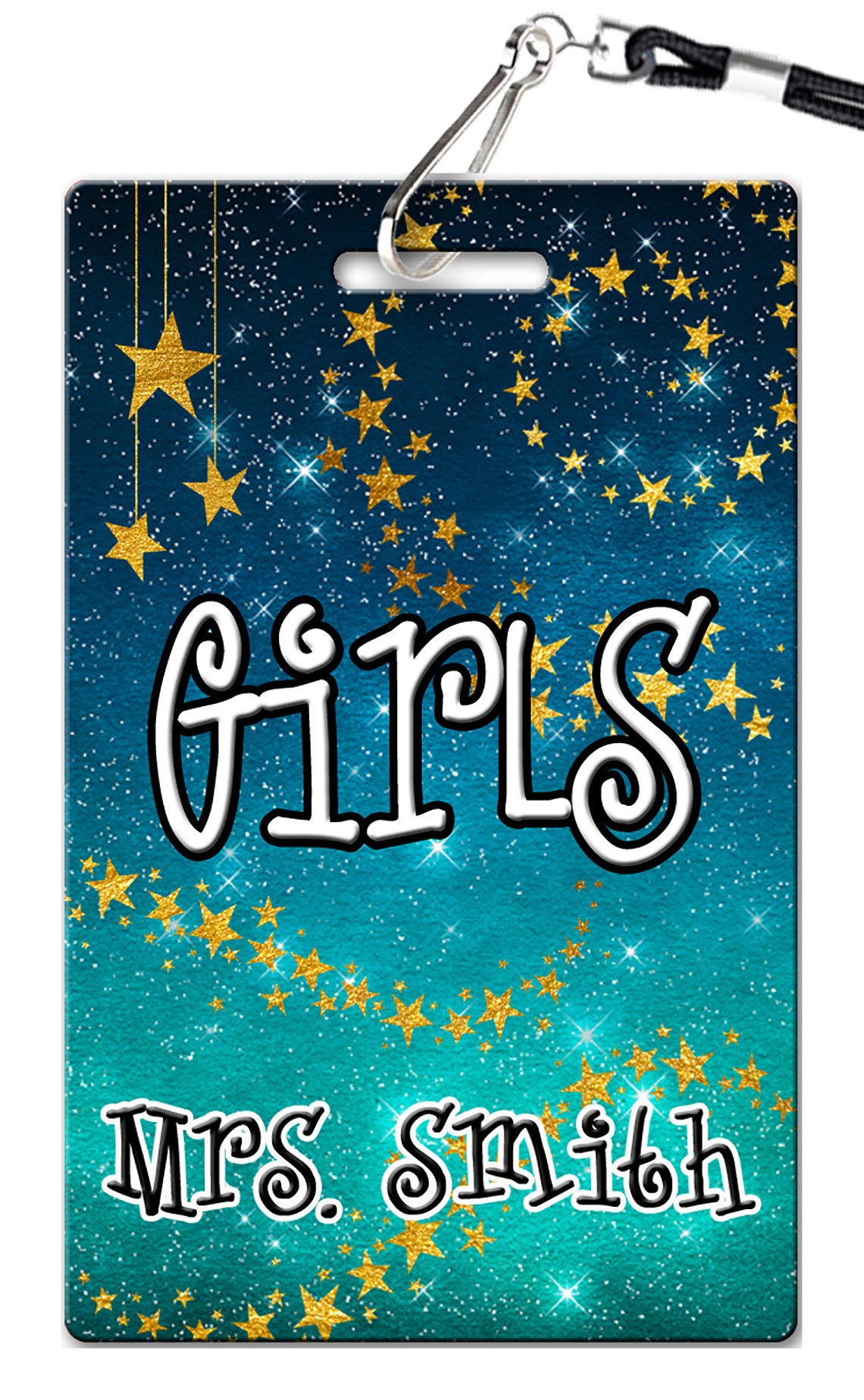 Stars Theme Classroom Hall Passes for Teachers Personalized - Etsy