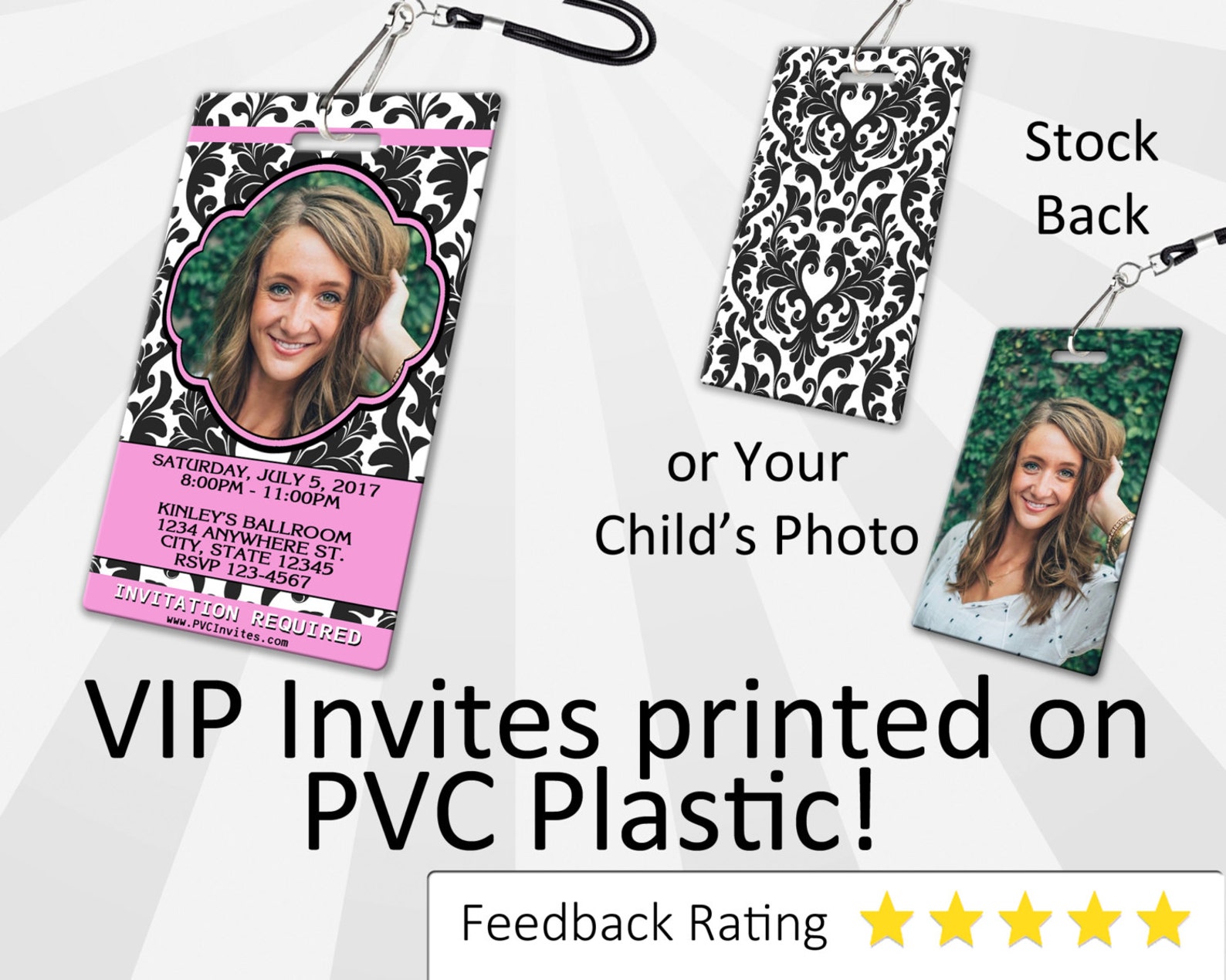 Quinceanera Birthday Invitation PLASTIC Quinceanera Birthday - Etsy