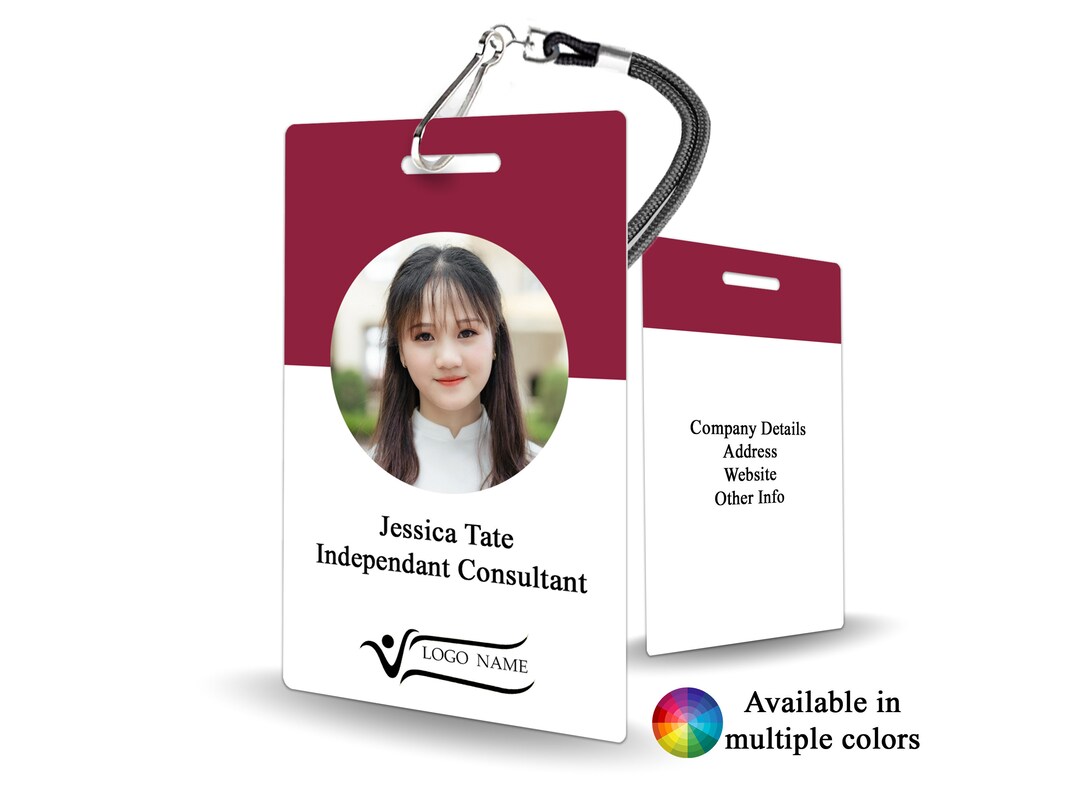 Custom ID Card With Photo - Customizable ID, Photo Identification ...