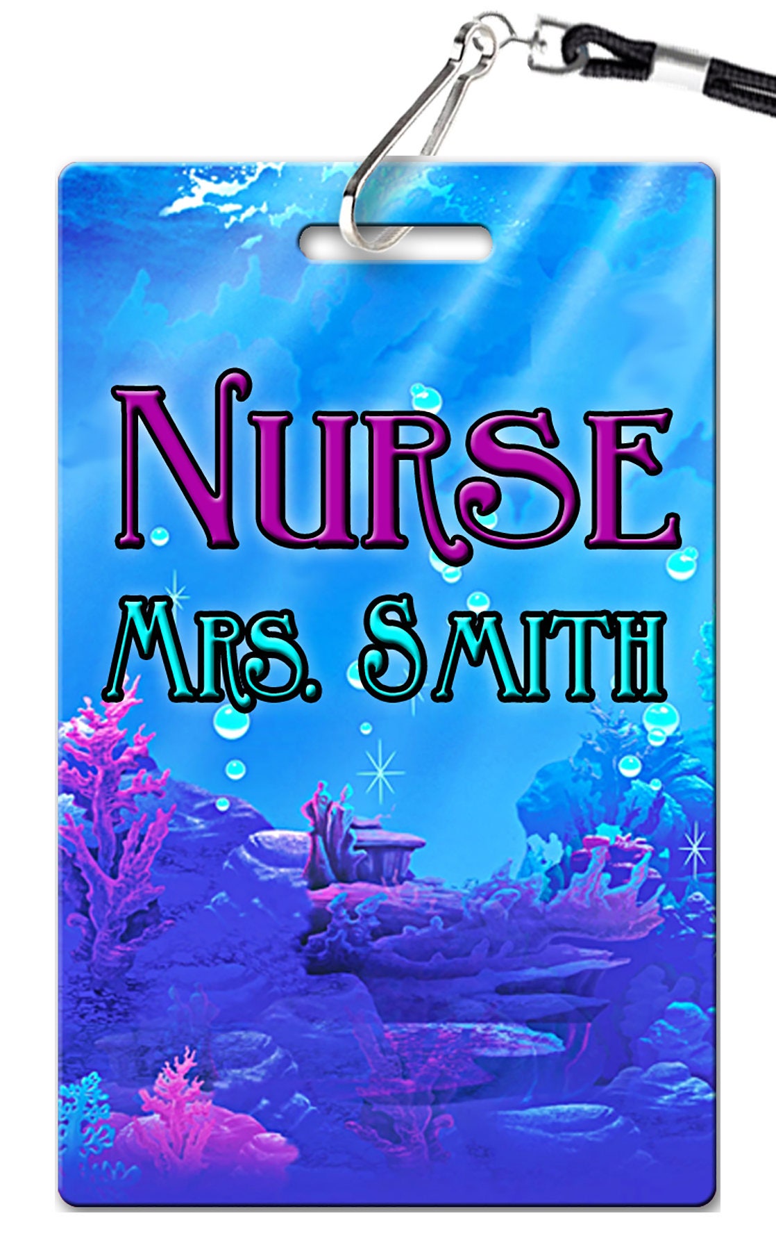 Ocean Theme Classroom Hall Passes for Teachers, Personalized - Made of ...