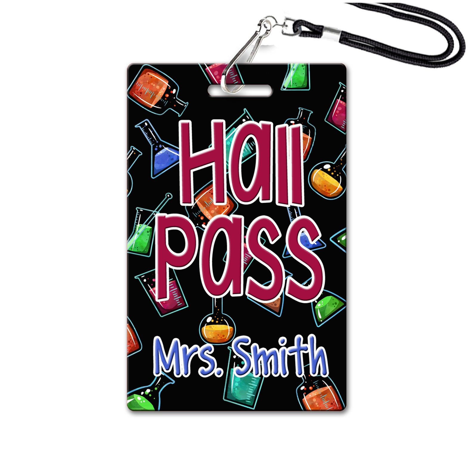 Science Beakers Theme Classroom Hall Passes for Teachers | Etsy