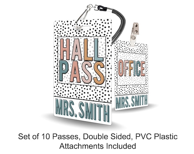 Custom Classroom Hall Pass Sign: Teacher Name, Whitewashed Wood - Etsy
