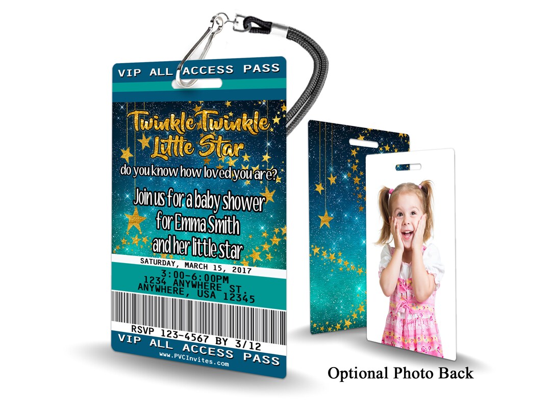 Stars Birthday Invitation PLASTIC Stars Birthday, Stars Birthday ...