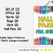Crayons Theme Classroom Hall Passes for Teachers - Etsy