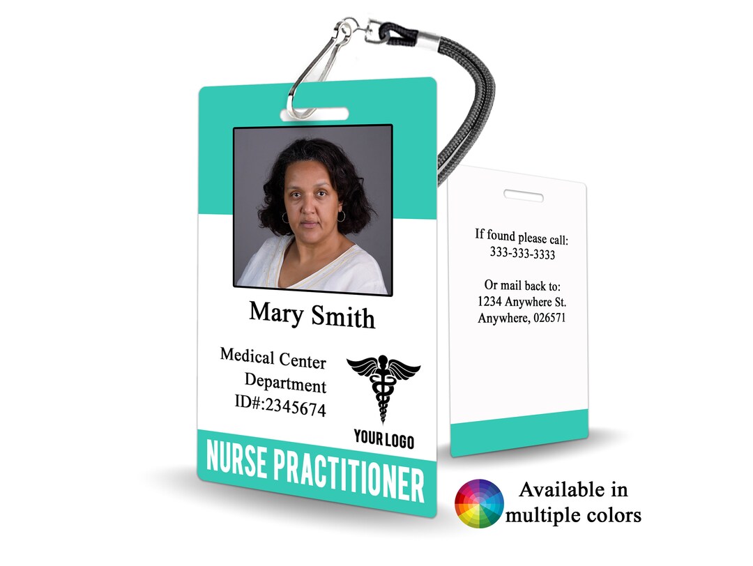 Nurse Practitioner Badge - Healthcare Identification, Medical Staff, NP ...