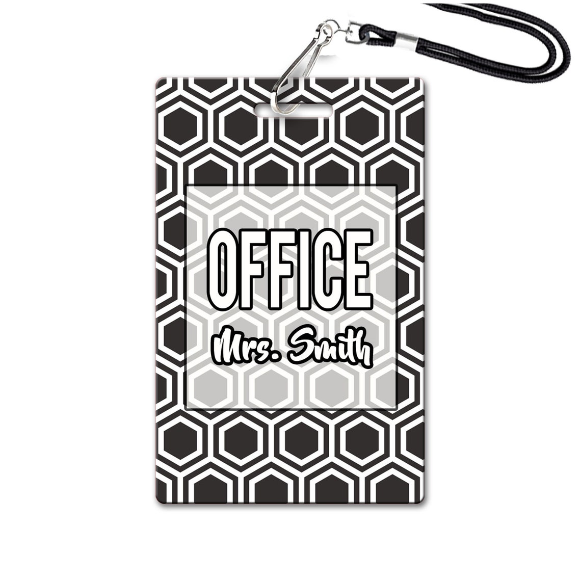 Black and White Theme Classroom Hall Passes for Teachers, Personalized ...