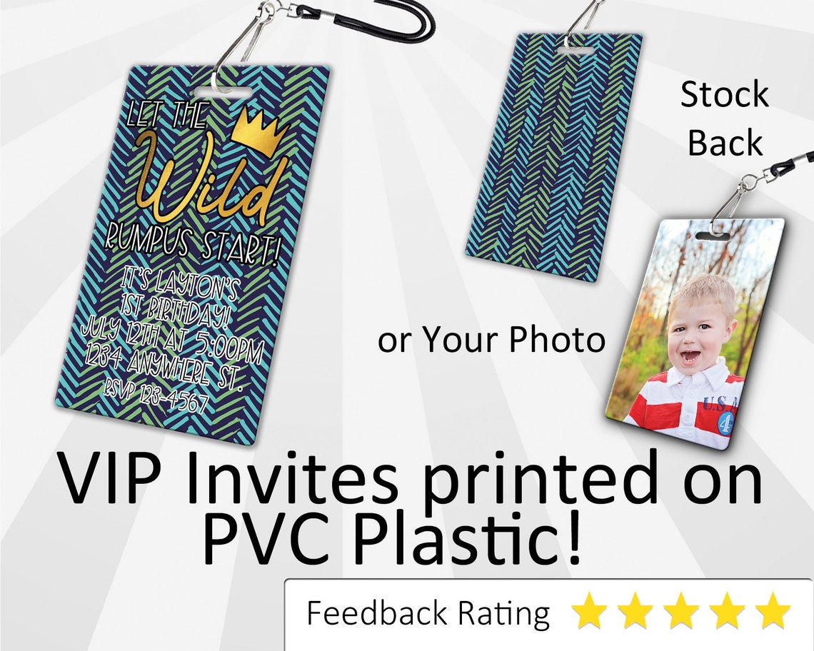 Wild Rumpus Birthday Invitation PLASTIC Wild Rumpus Birthday | Etsy
