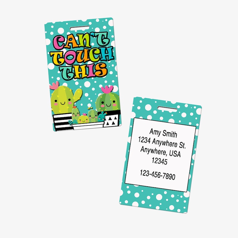 Cactus Luggage Tag - Etsy