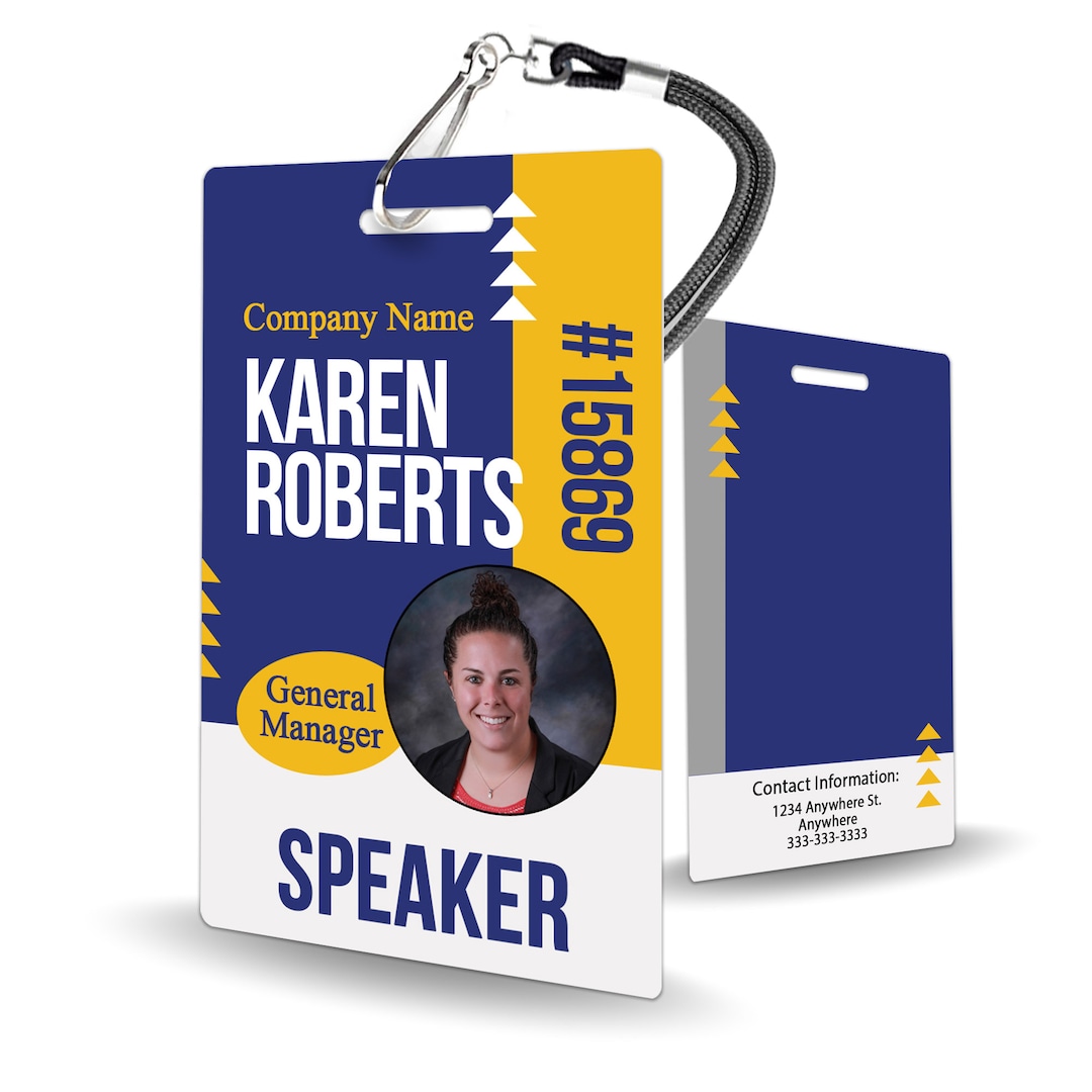 Conference ID Badge - Event Badge, Special Event Identification ...