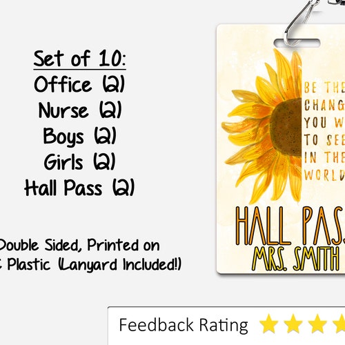 Simple Shiplap Theme Classroom Hall Passes for Teachers - Etsy