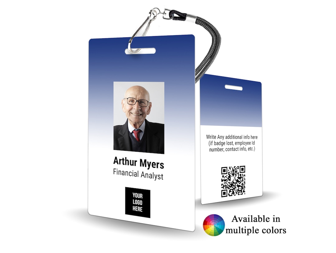 Classic Customizable Office Badge - Office Badges, Staff ID, Custom ID ...