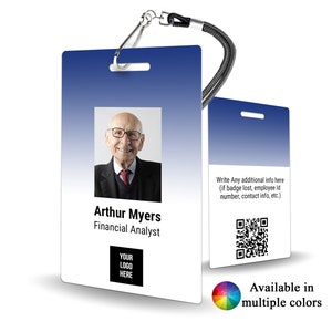 Classic Customizable Office Badge - Office Badges, Staff ID, Custom ID ...
