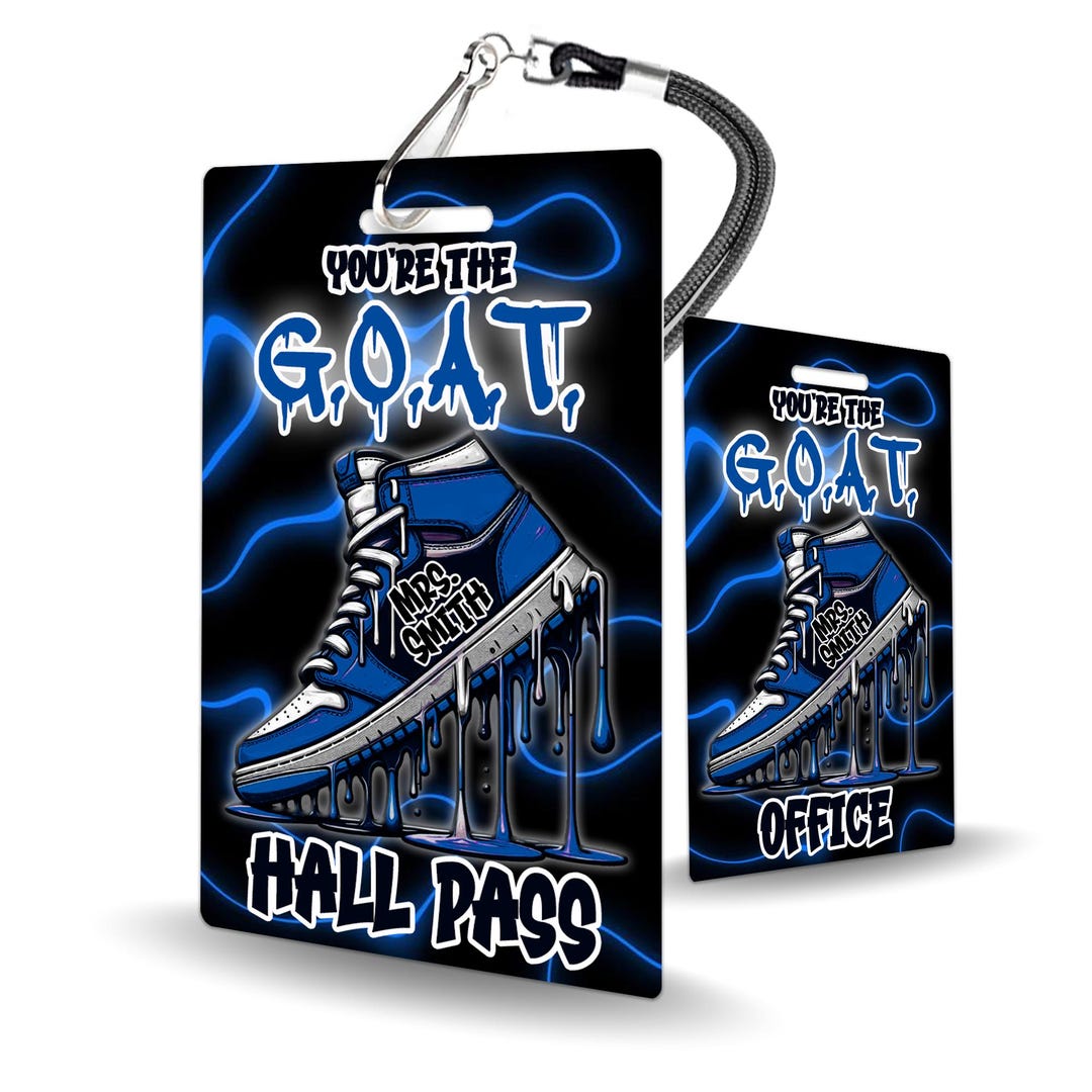 Sneaker Theme Classroom Hall Passes for Teachers, Sneaker Theme ...