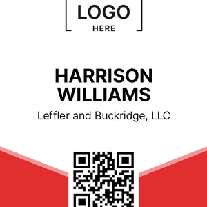 Personalized Exhibitor ID Badge - Custom QR Code Option - Etsy