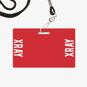 3inx2in Custom Horizontal Badge Buddy PLASTIC, for Vertical ID Cards ...