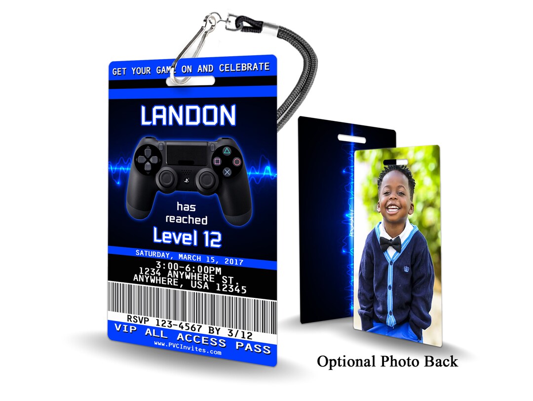 Playstation Invitation PLASTIC Playstation, Playstation Invitation ...