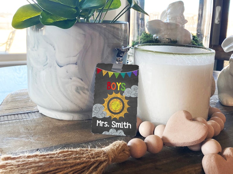 Sunshine Chalkboard Theme Classroom Hall Passes for Teachers ...