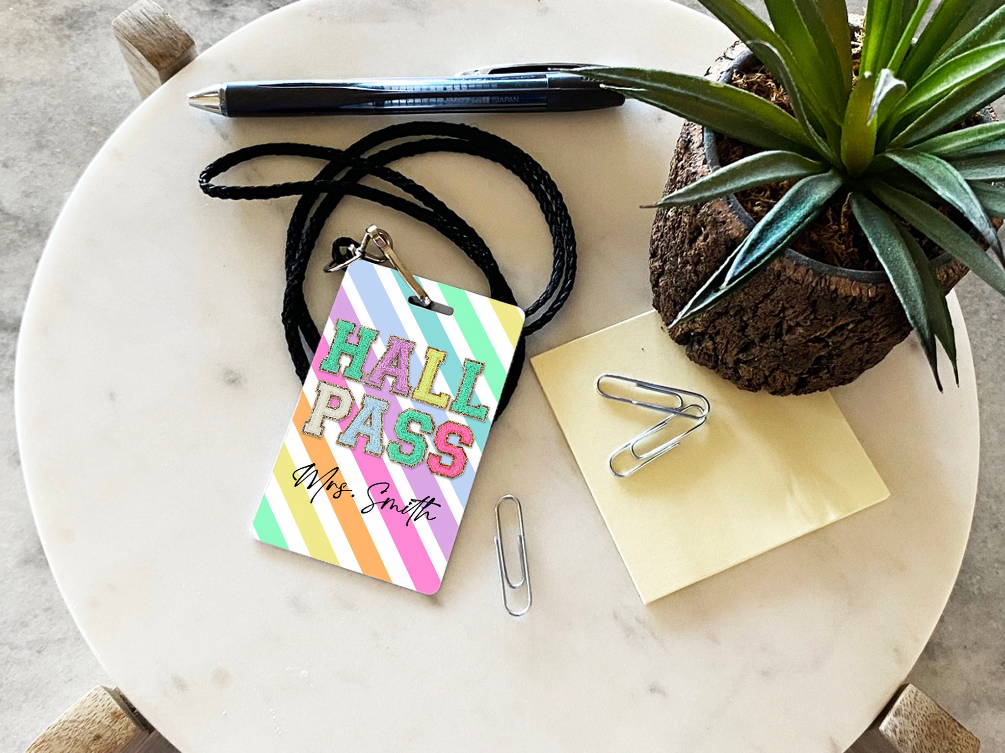 Varsity Theme Classroom Hall Passes for Teachers - Etsy