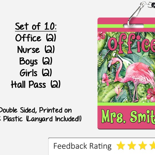 Boho Brights Theme Classroom Hall Passes for Teachers - Etsy