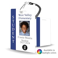 Editable Student ID Card Template, Custom ID Badge Template, Printable ...