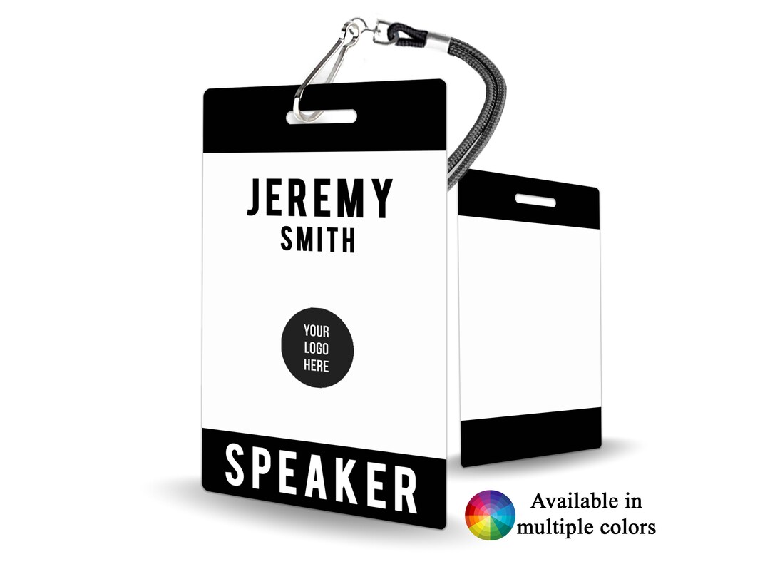 Logo Badge - Exhibitor Badge, Conference Badge, Event Badge, Logo ID ...