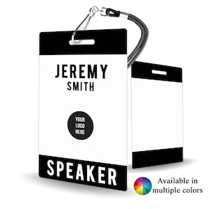 Logo Badge - Exhibitor Badge, Conference Badge, Event Badge, Logo ID ...