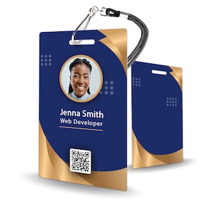 Staff Badge - Photo Badge, Staff ID, ID Badge, Employee Badge ...