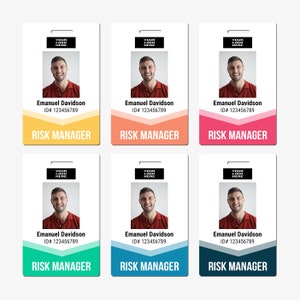 Medical Employee ID Badge - Hospital Staff Identification - Etsy