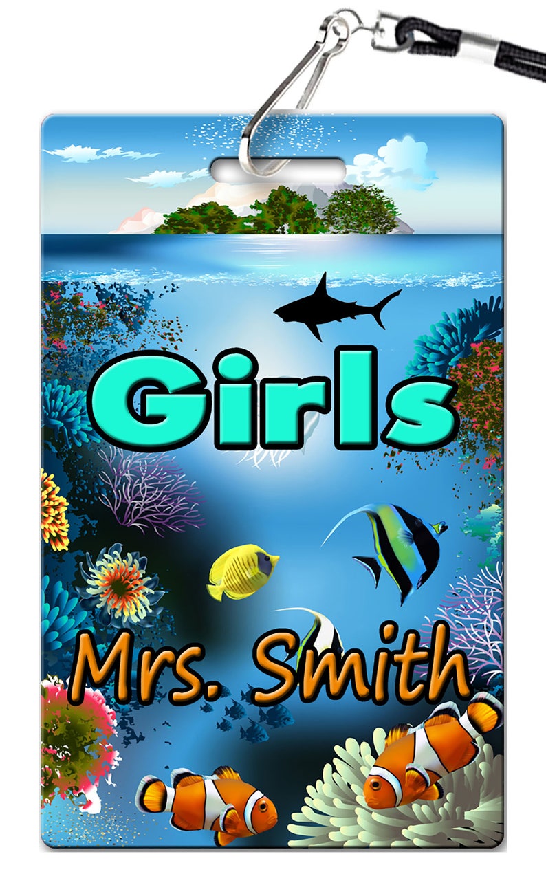 Shark Theme Classroom Hall Passes for Teachers Personalized - Etsy