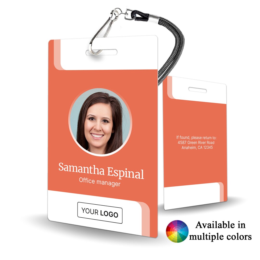 Personalized Employee ID Card - Corporate Staff Identification ...